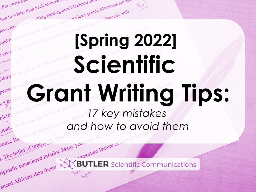 [Fall 2020] Scientific grant writing tips - ButlerSciComm